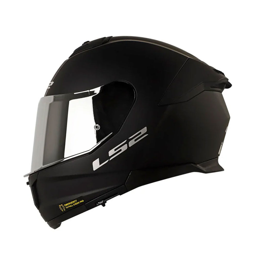 CASCO INTEGRAL LS2 FF808 STREAM II NEGRO MATE VISOR SILVER – RIDER ...